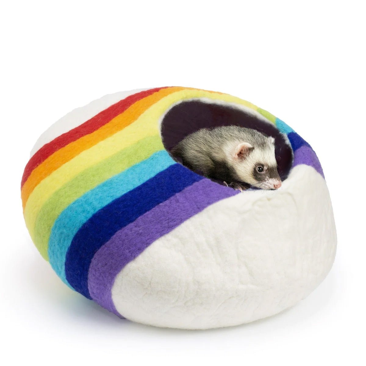 Comfy Ferret Cave (Rainbow Love) – The Pampered Ferret